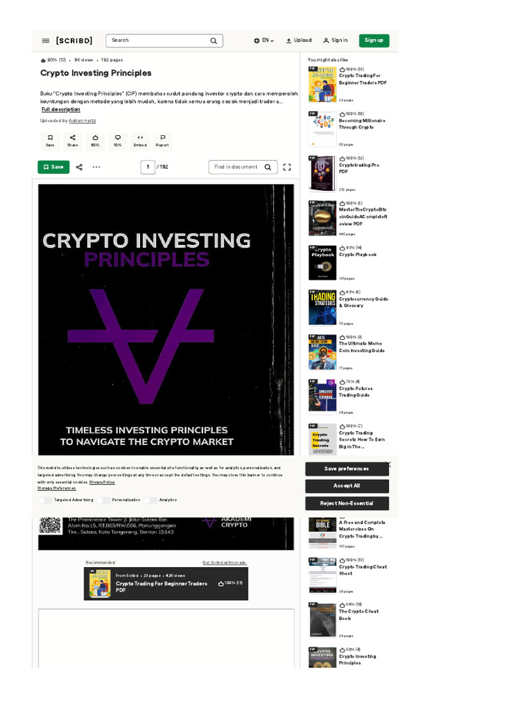 WWW Scribd Com Document 747037856 Crypto Investing Principles... | PDF ...