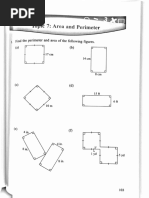 Area and Perimeter Word Problems Answers | PDF