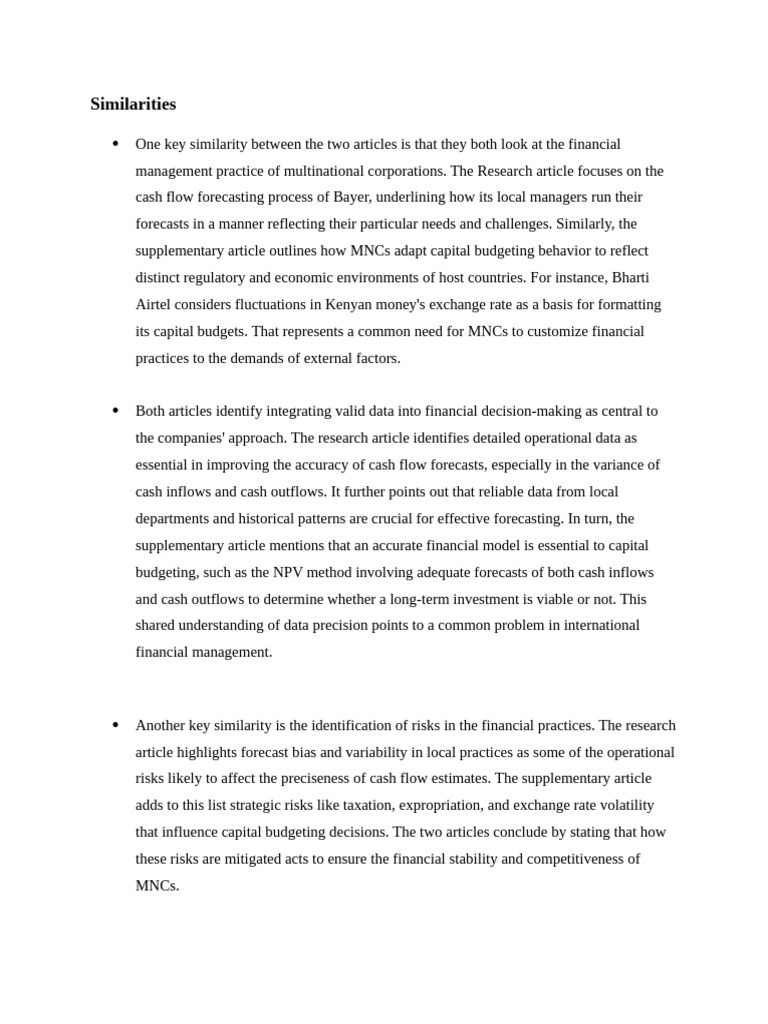 Comparative Analysis With Supplementary Article | PDF | Forecasting ...