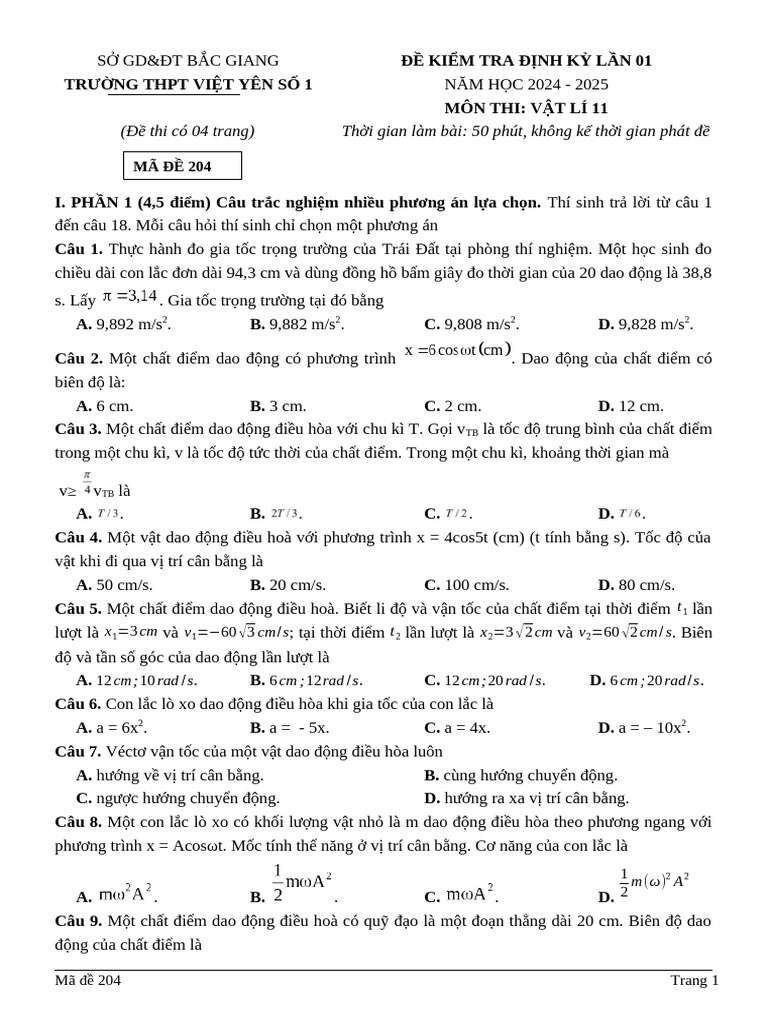 Mã 204 | PDF