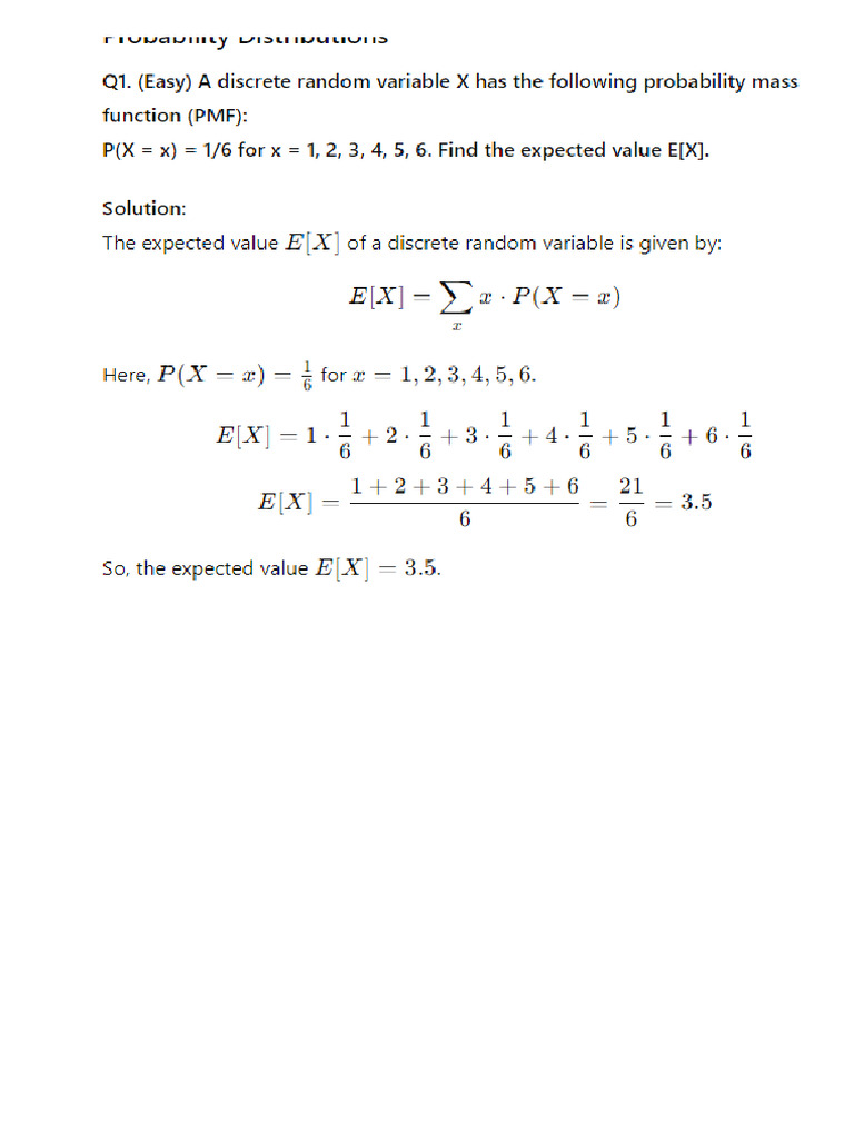 Stats Important Formula | PDF
