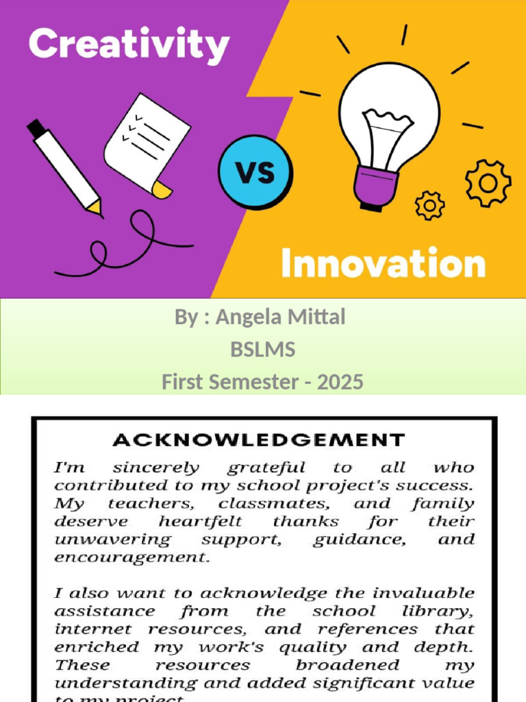 Creativity & Innovation | PDF | Invention | Creativity