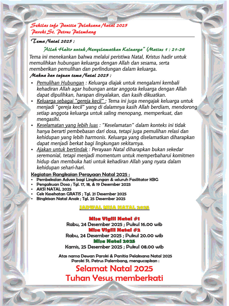 Surat Panitia | PDF