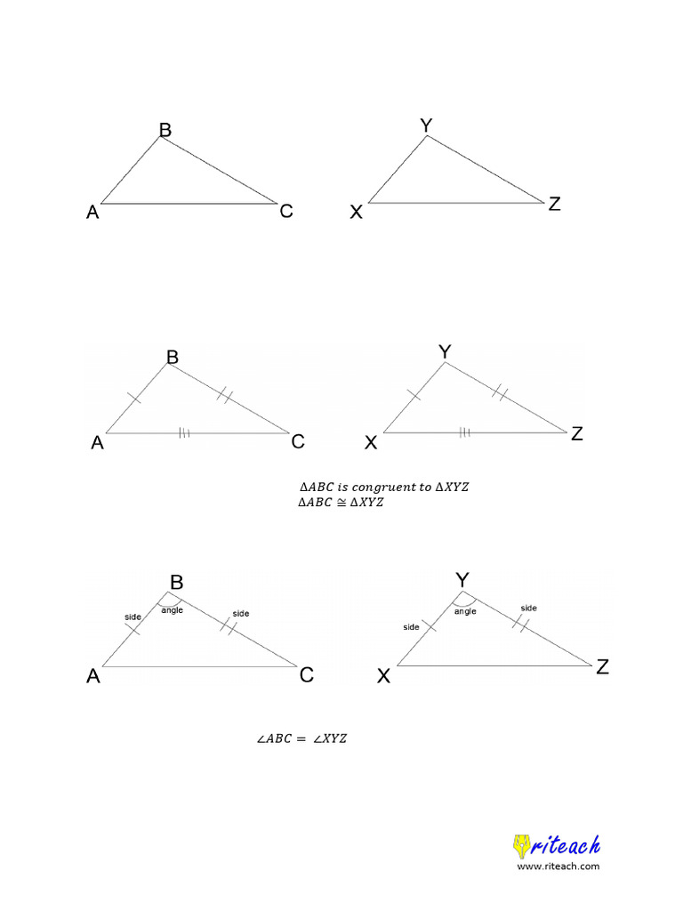 Triangles Congruency | PDF