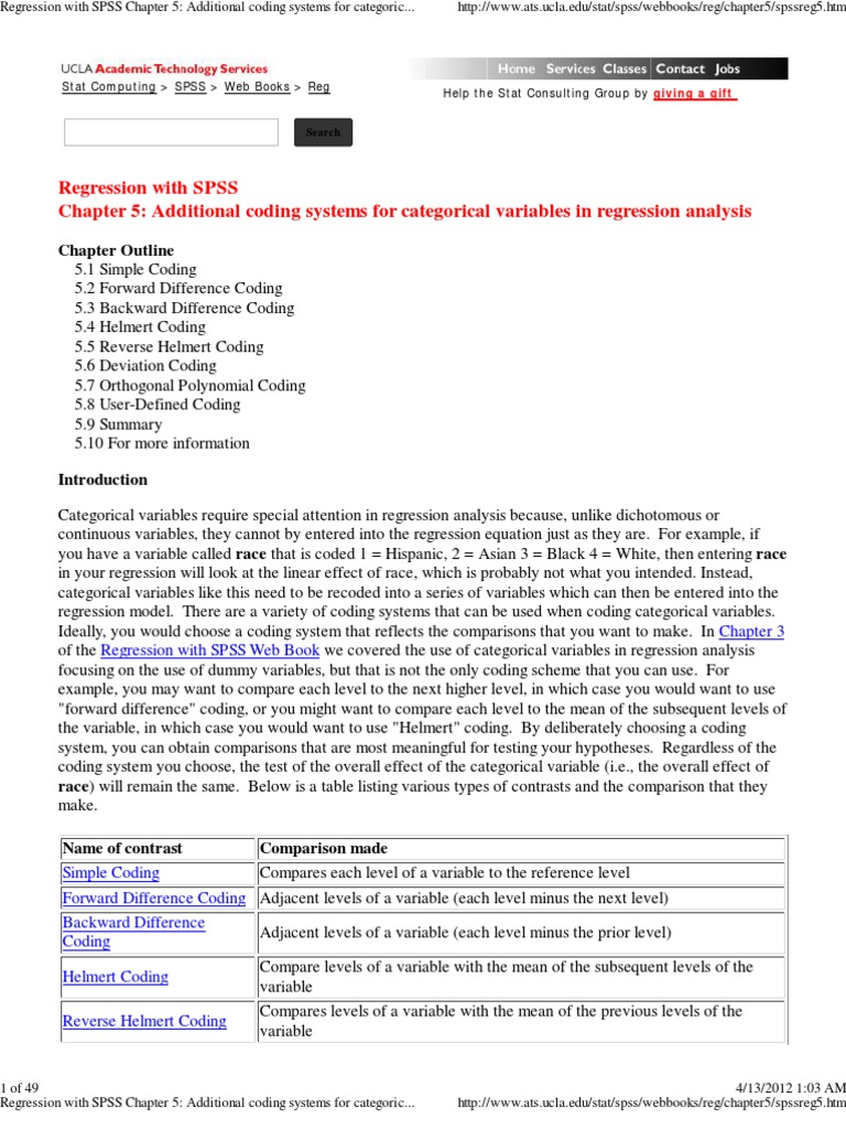 regression-with-spss-chapter-5-additional-coding-systems-for
