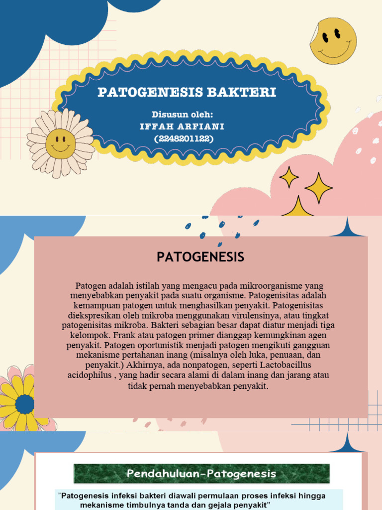 Iffah Arfiani (2248201122) PPT Patogenesis Bakteri | PDF