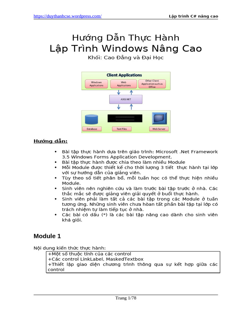 BaiTap CSharp Nang Cao | PDF