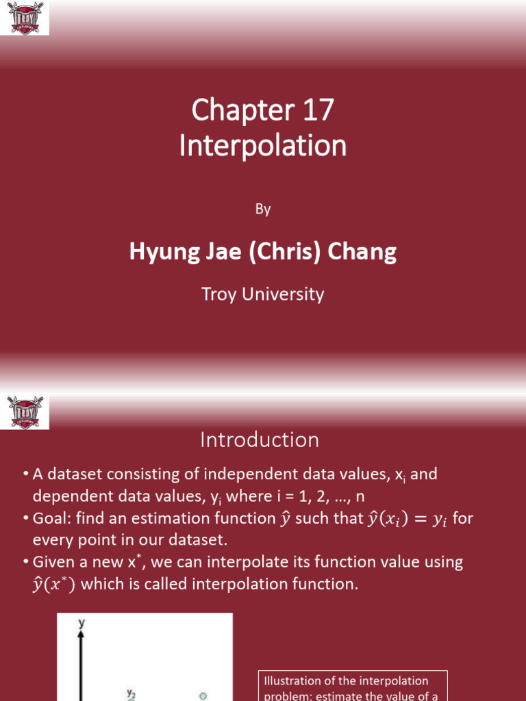 Chapter 17-Interpolation Math | PDF | Interpolation | Numerical Analysis
