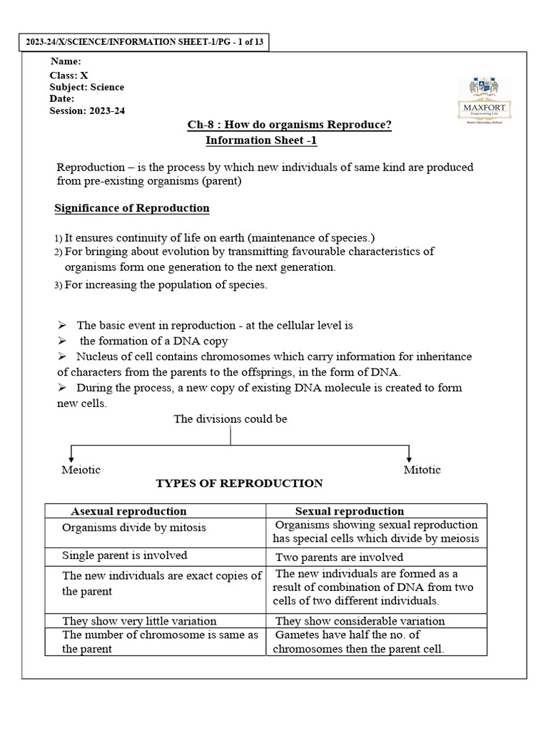 How Do Organisms Reproduce. | PDF | Flowers | Sexual Reproduction