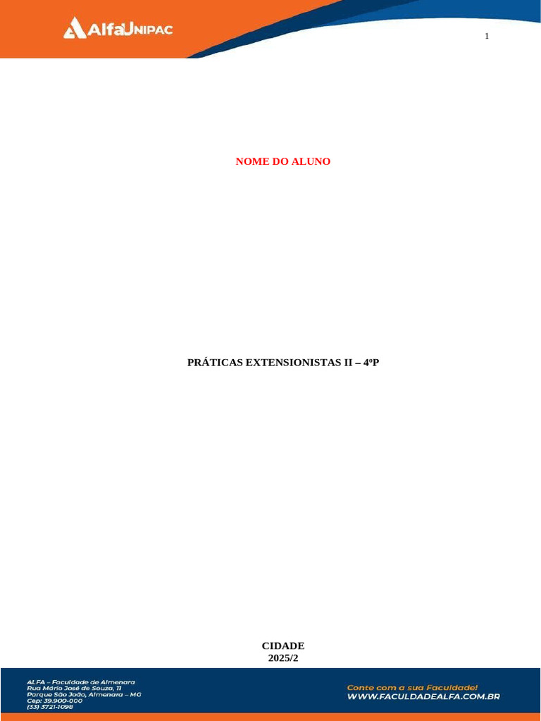 Anexo 3 - Modelo Relatório Final | PDF