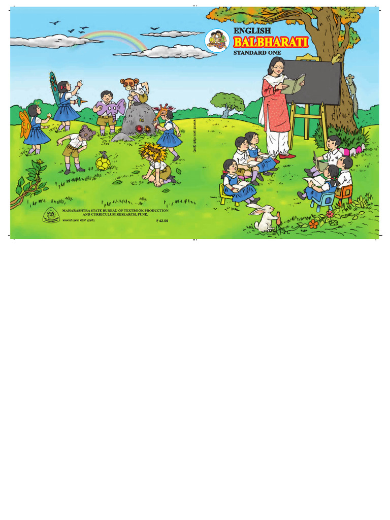 Maharashtra Board Class 1 English Textbook | PDF | Blue | Poetry