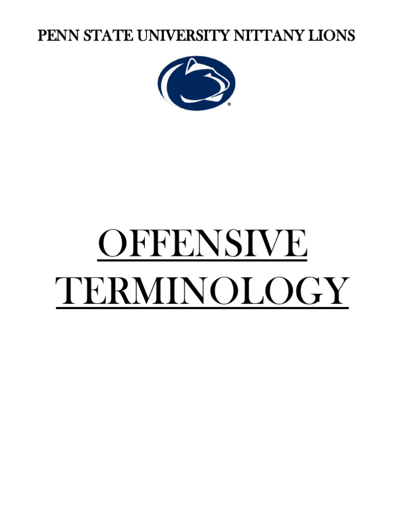 Penn State Football Offensive Playbook | PDF | Team Sports | Gridiron ...