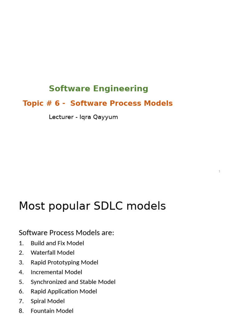 6 - Software Process Models | PDF | Software Development Process | Design