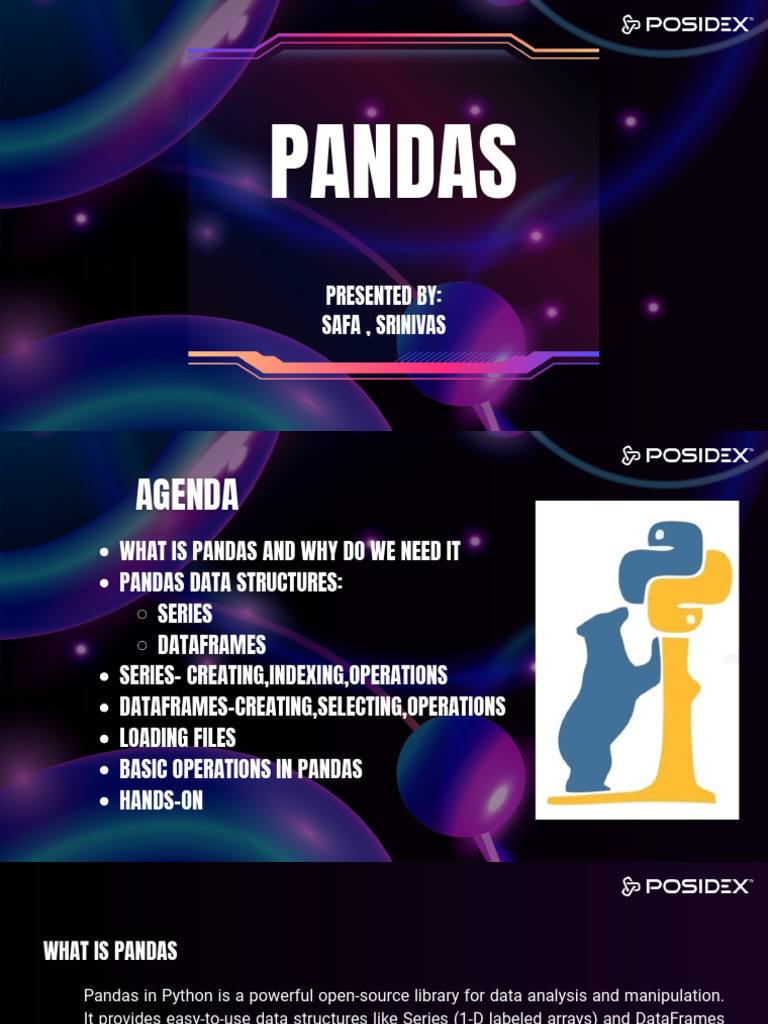 Pandas | PDF | Software Engineering | Computer Programming