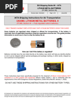 Lithium Ion Battery Shipping Guidelines | PDF | Dangerous Goods ...