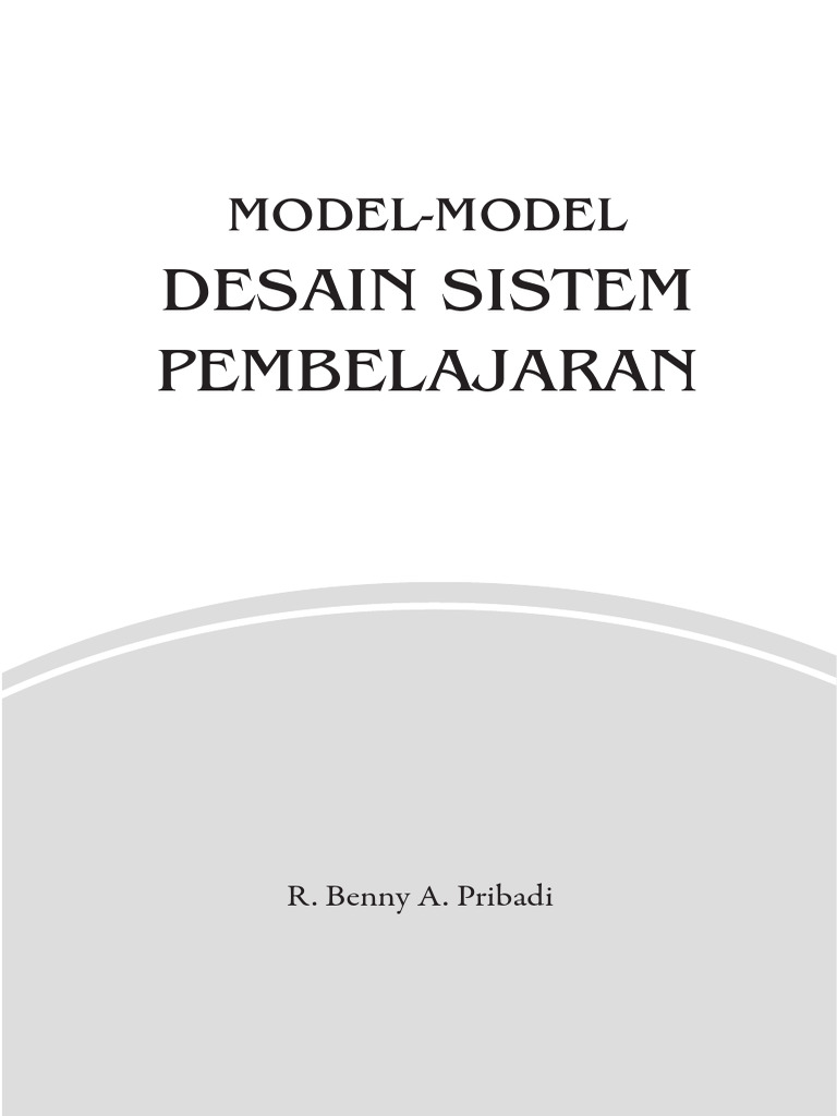 Model Model Desain Sistem Pembelajaran | PDF