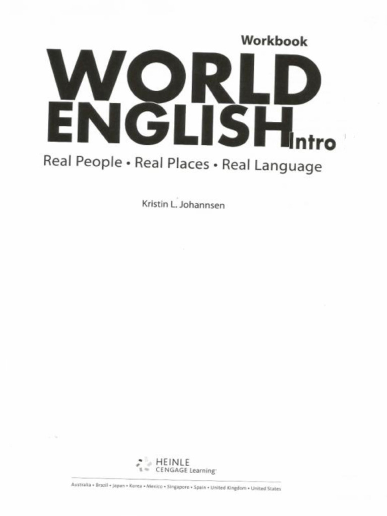 World English Intro A Y B Work Book | PDF
