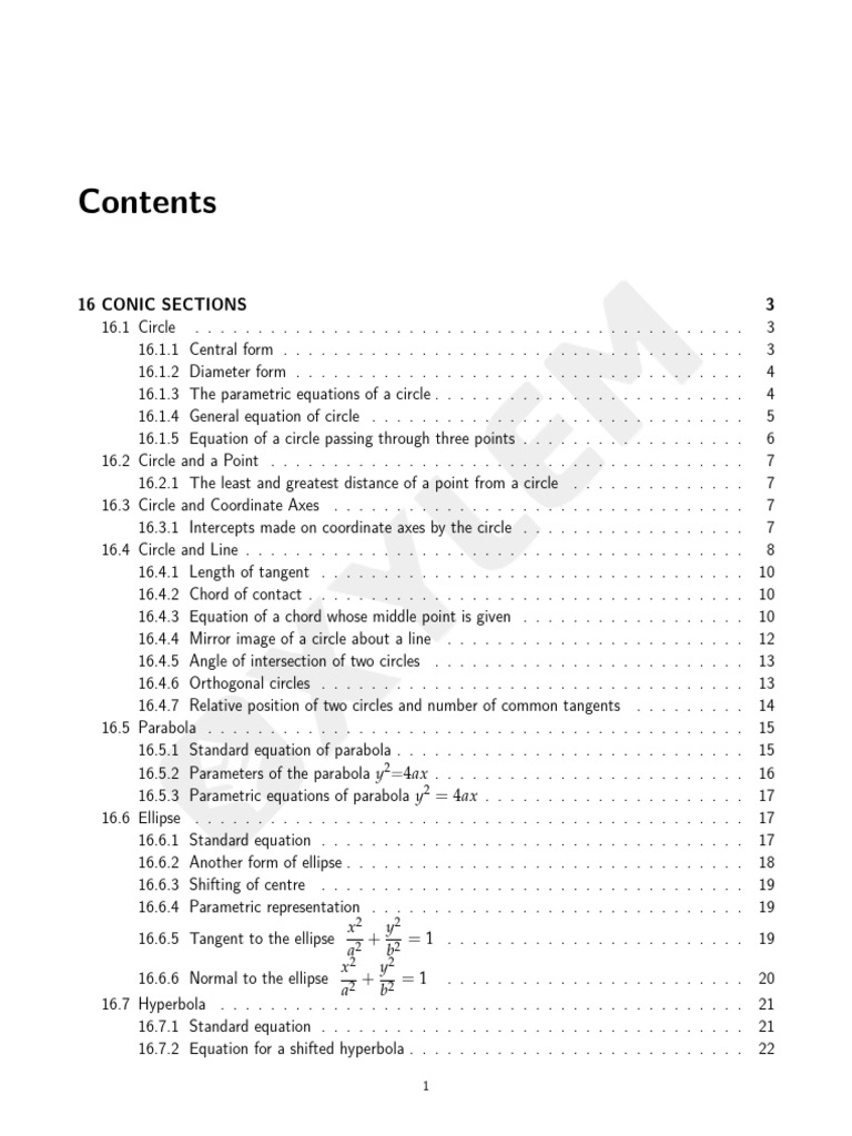 Understanding Conic Sections: Circles | PDF | Circle | Ellipse