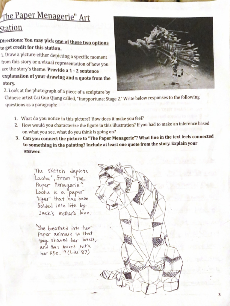 The Paper Menagerie Art | PDF