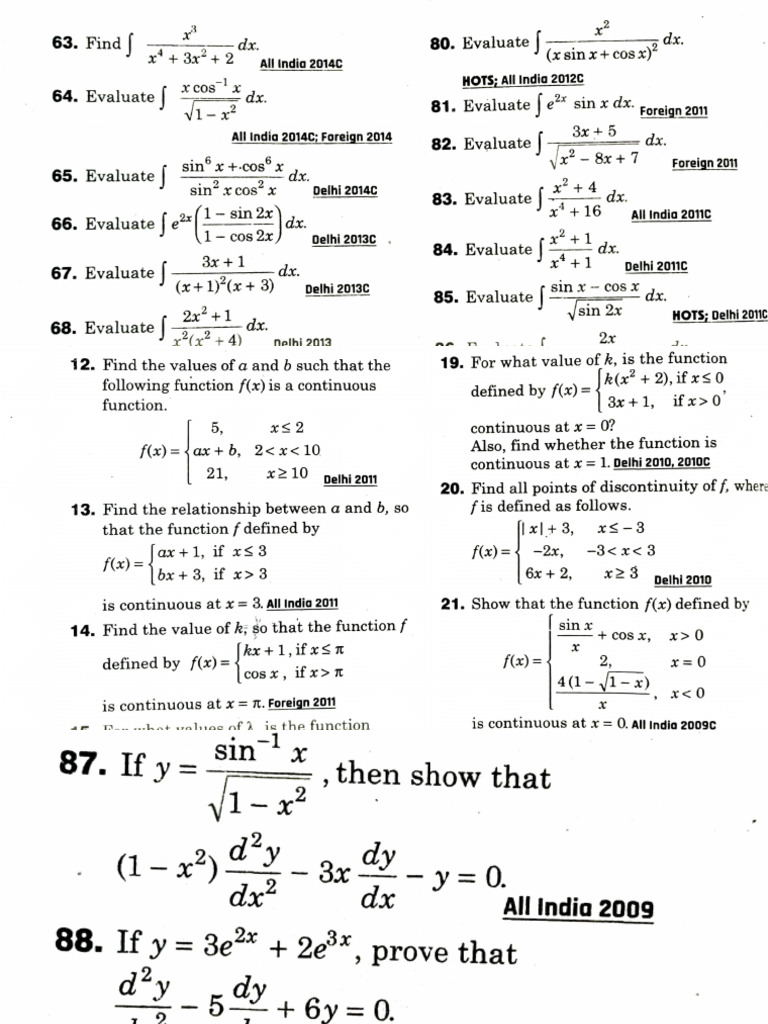 Differentiation & Integration | PDF