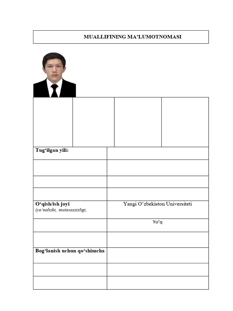 1 Jadval | PDF
