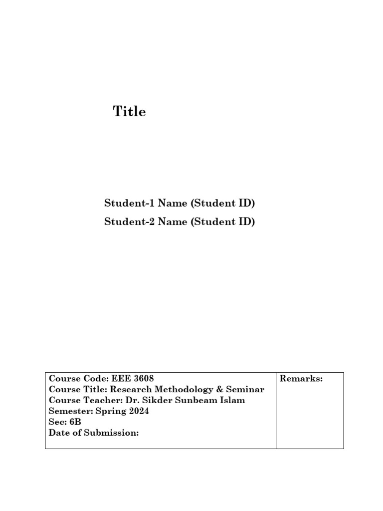 Demo Research Proposal As Example | PDF