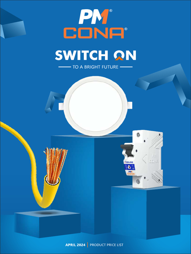 PM CONA LED MCB Wires Catalog April 24 | PDF