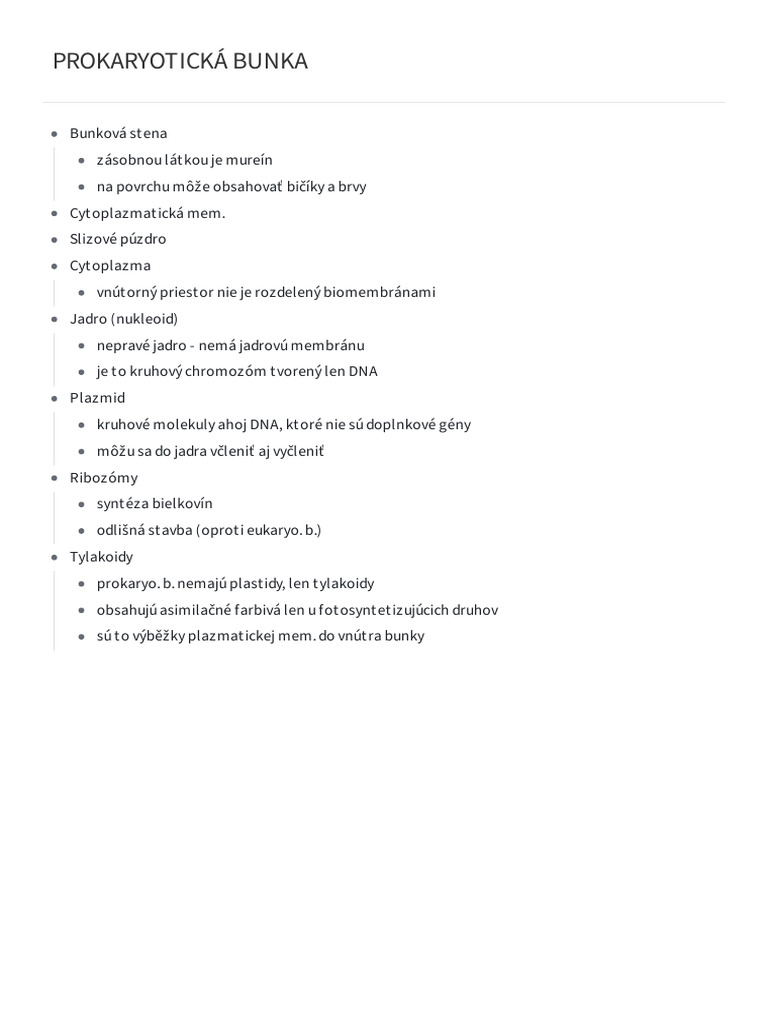 Prokaryotická Bunka | PDF