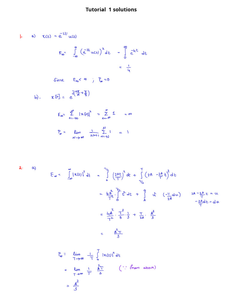 Tutorial1 Answers | PDF