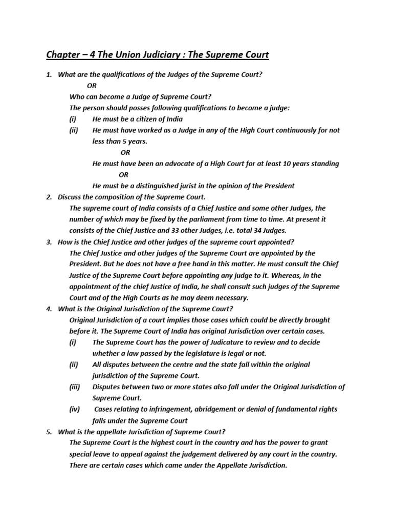 Civics Chapter 4 | PDF | Supreme Courts | Supreme Court Of The United ...