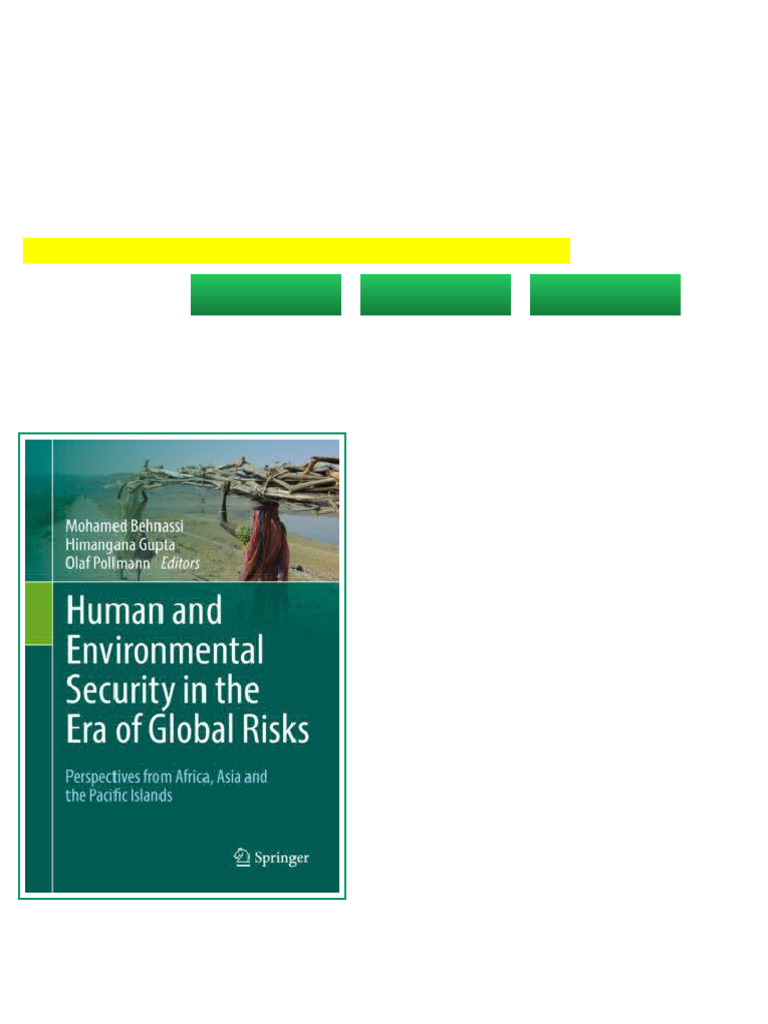 Human and Environmental Security in the Era of Global Risks ...