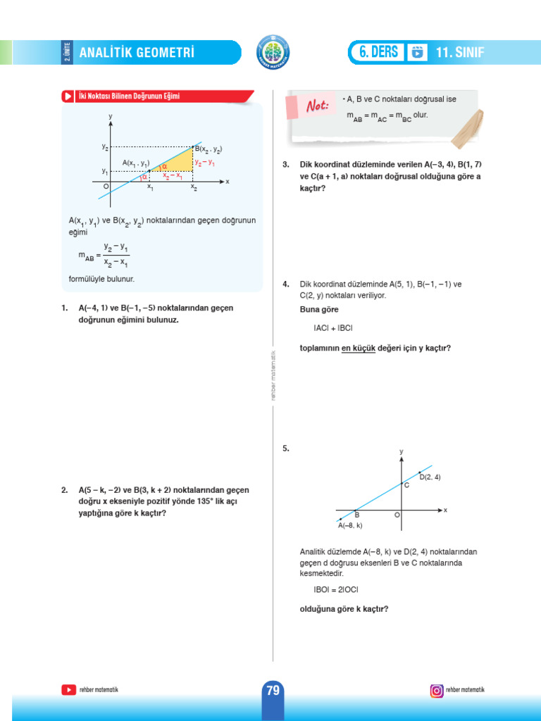 11.SINIF MATBOOK - 2. Ünite - 6. Ders - Rehber Matematik | PDF