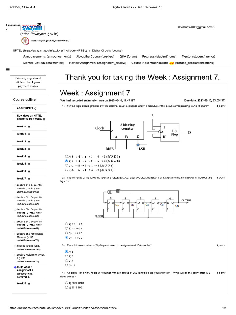 Digital Circuits - Unit 10 - Week 7 | PDF | Electrical Engineering ...