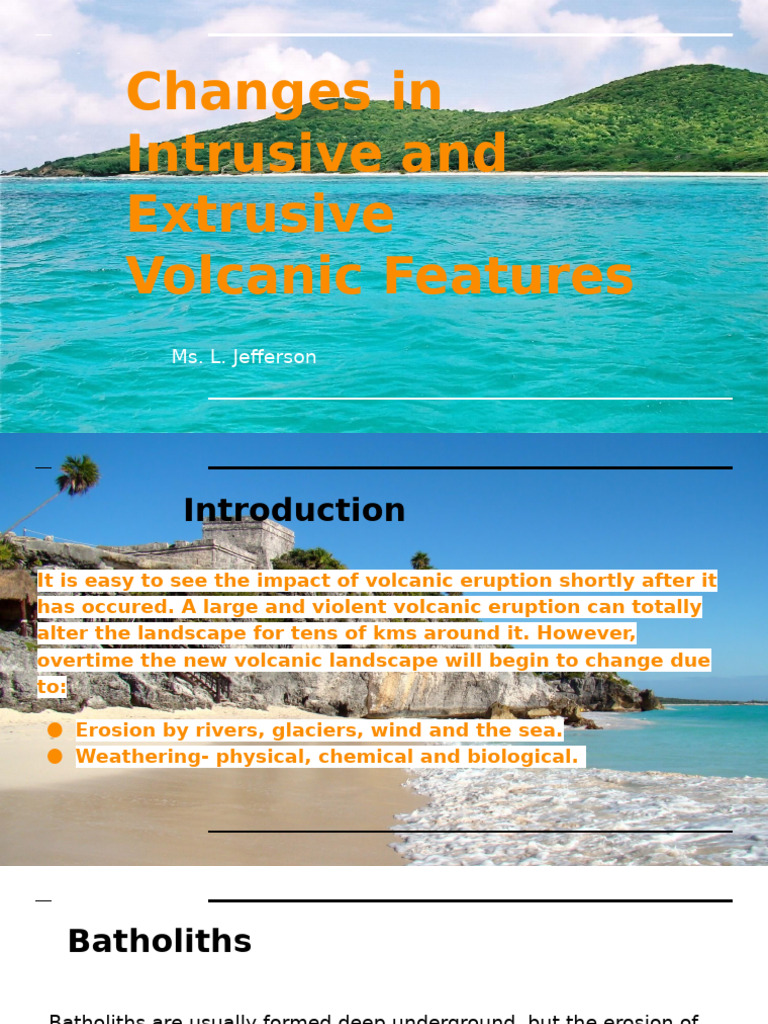 Changes in Intrusive and Extrusive Volcanic Features | PDF