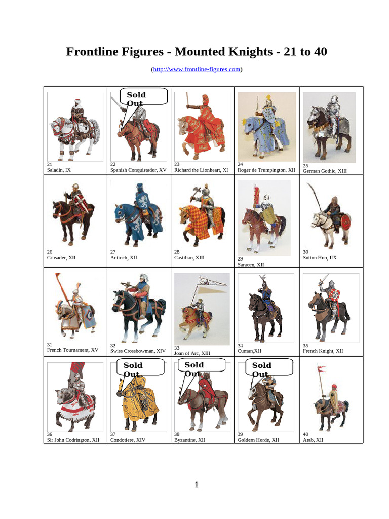 21 40 Mounted Knights | PDF