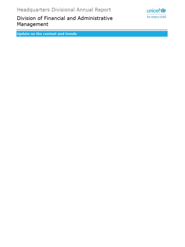 Division of Financial and Administrative Management 2021 HQAR | PDF ...