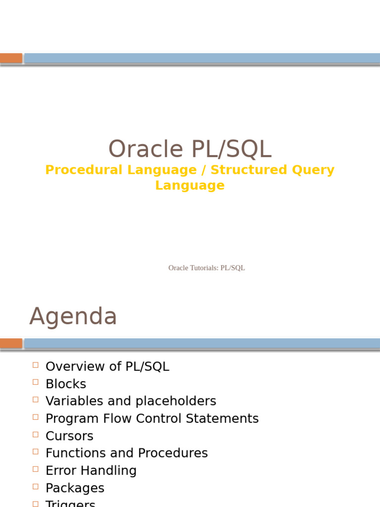 Oracle PLSQL | PDF | Pl/Sql | Computer Programming