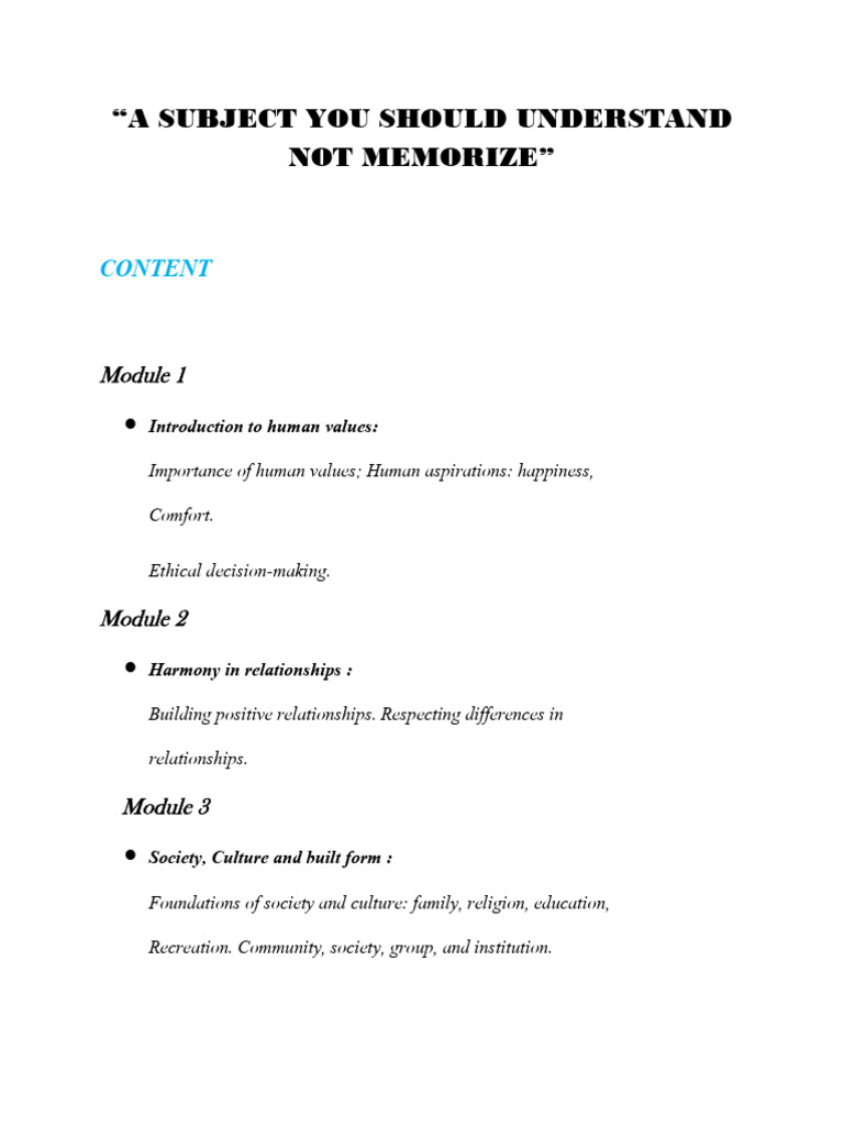 Universal Human Values (2) | PDF | Seven Deadly Sins | Morality