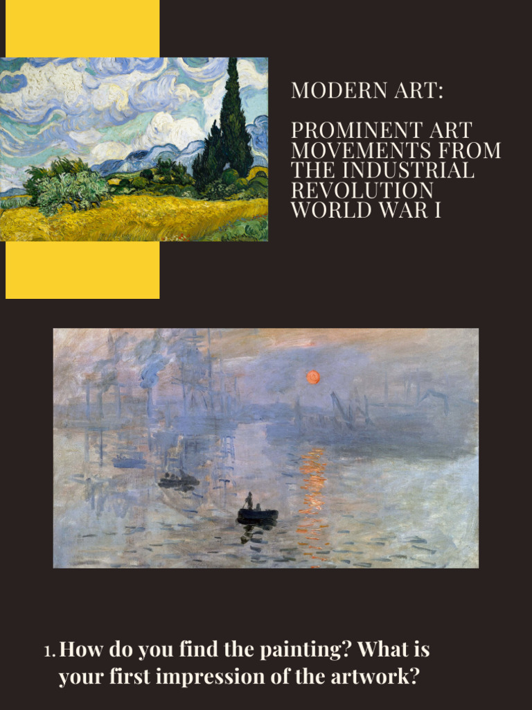 Impressionism Lesson Presentation in Brown Simple Style | PDF ...
