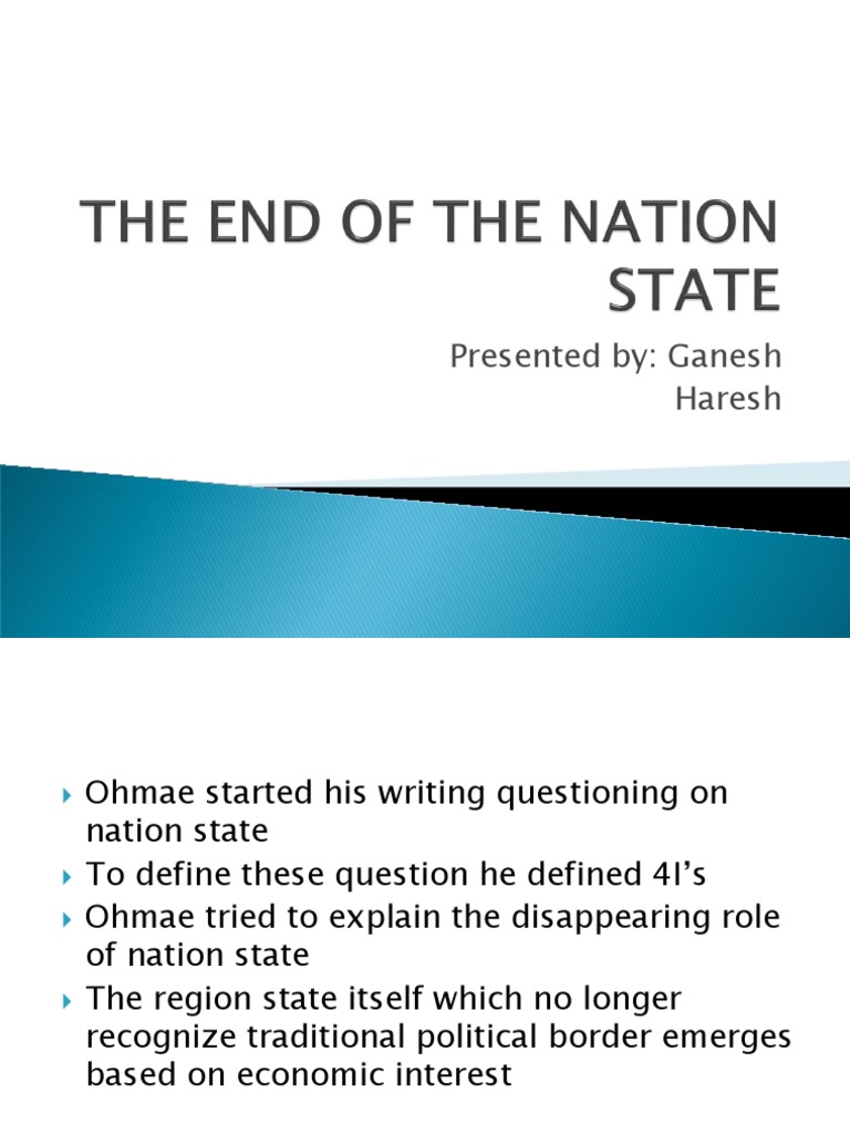 The End of The Nation State | PDF | Nation State | Economics
