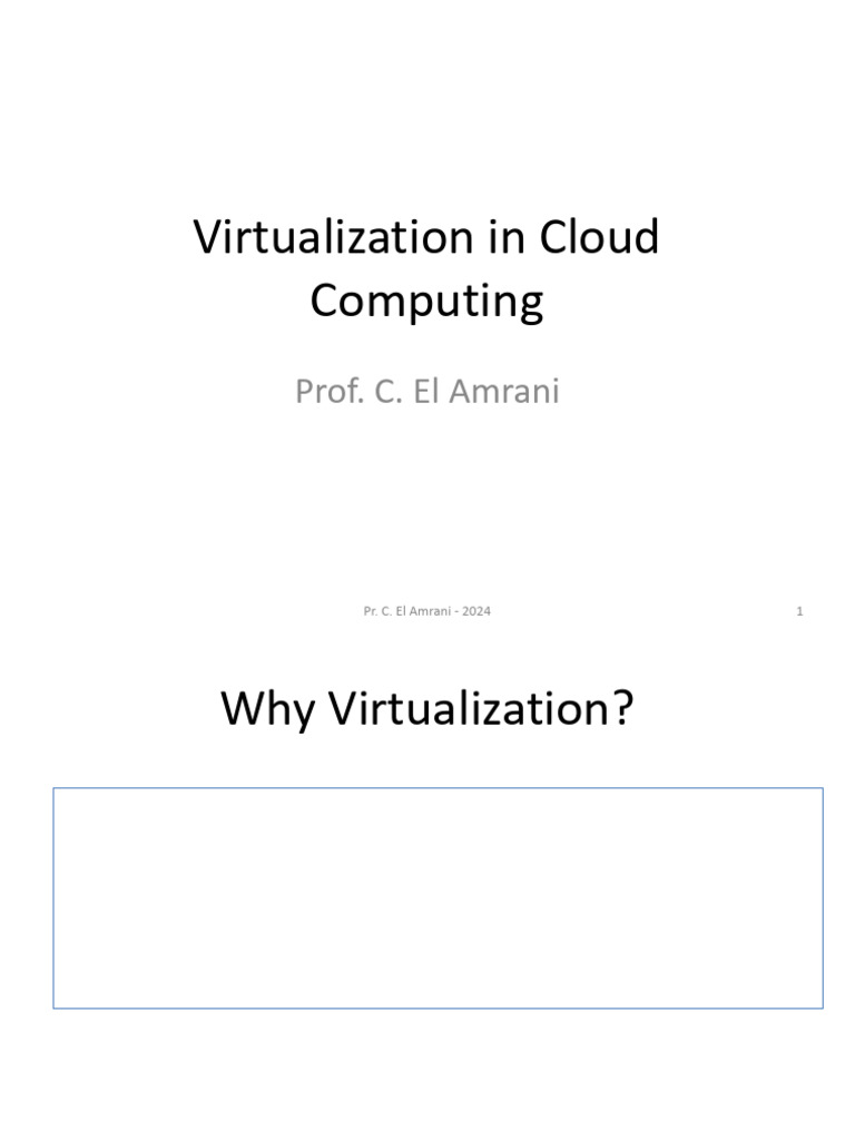 Understanding Virtualization in Cloud Computing | PDF | Virtualization ...