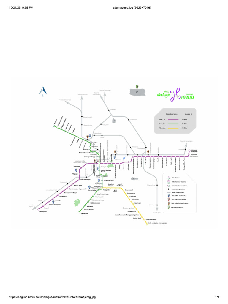 Bengaluru Metro Map | PDF