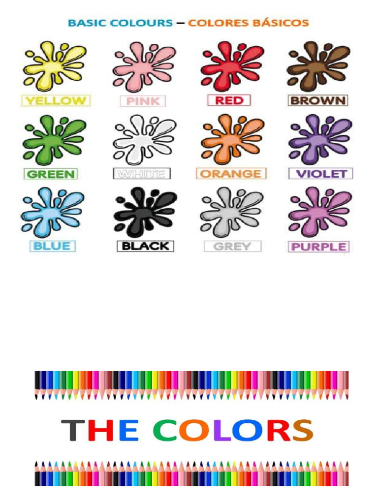 Los Colores para Imprimir | PDF