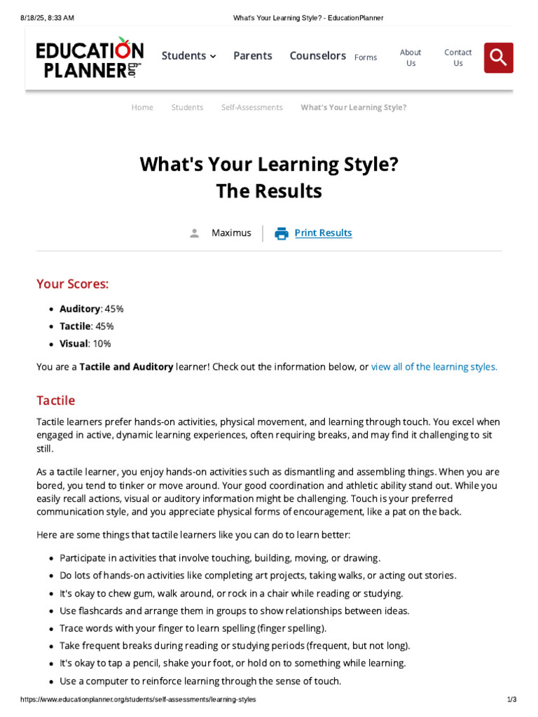 Discover Your Learning Style Now | PDF | Learning Styles | Learning