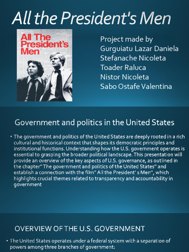 All The Presidents Men | PDF | Watergate Scandal | United States Travel