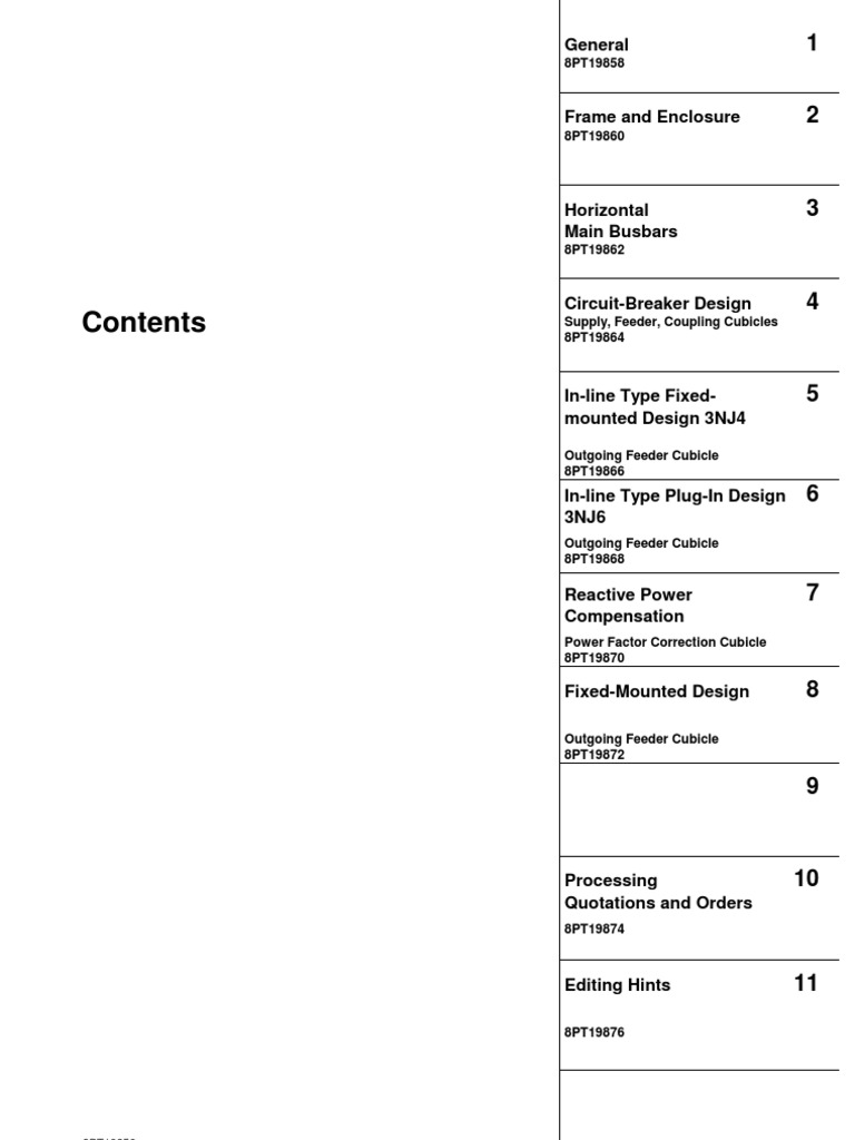 Sivacon 8PT-Busbar Rear-Technical Catalogue | PDF | Modularity ...