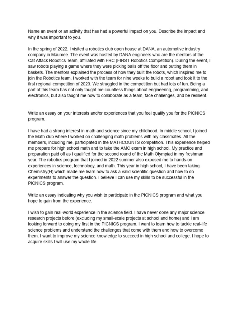 Impact of Robotics on STEM Interests | PDF | Science