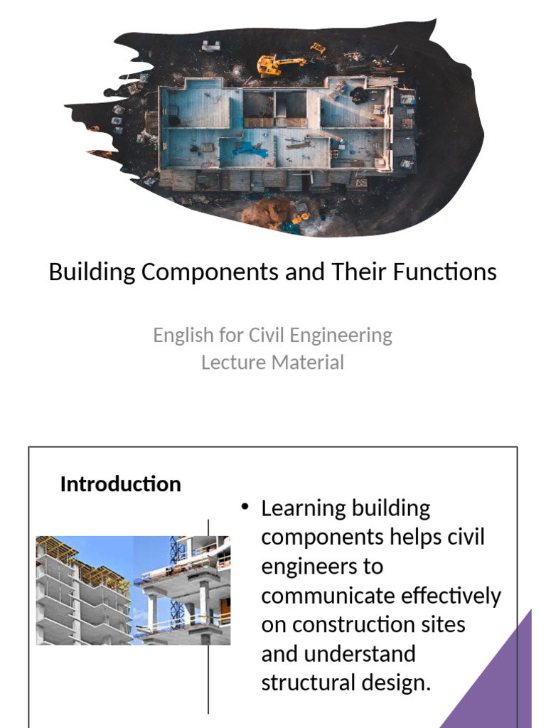 Building Components 18slides | PDF | Wall | Beam (Structure)
