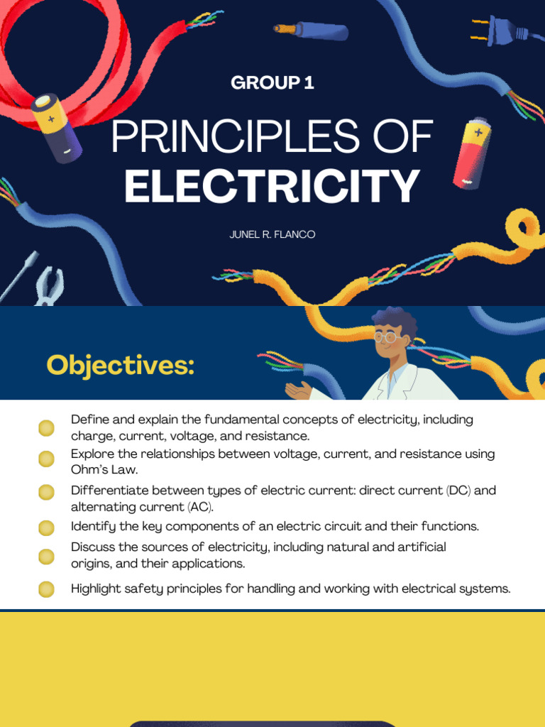 Principles of Electricity | PDF | Voltage | Electric Current