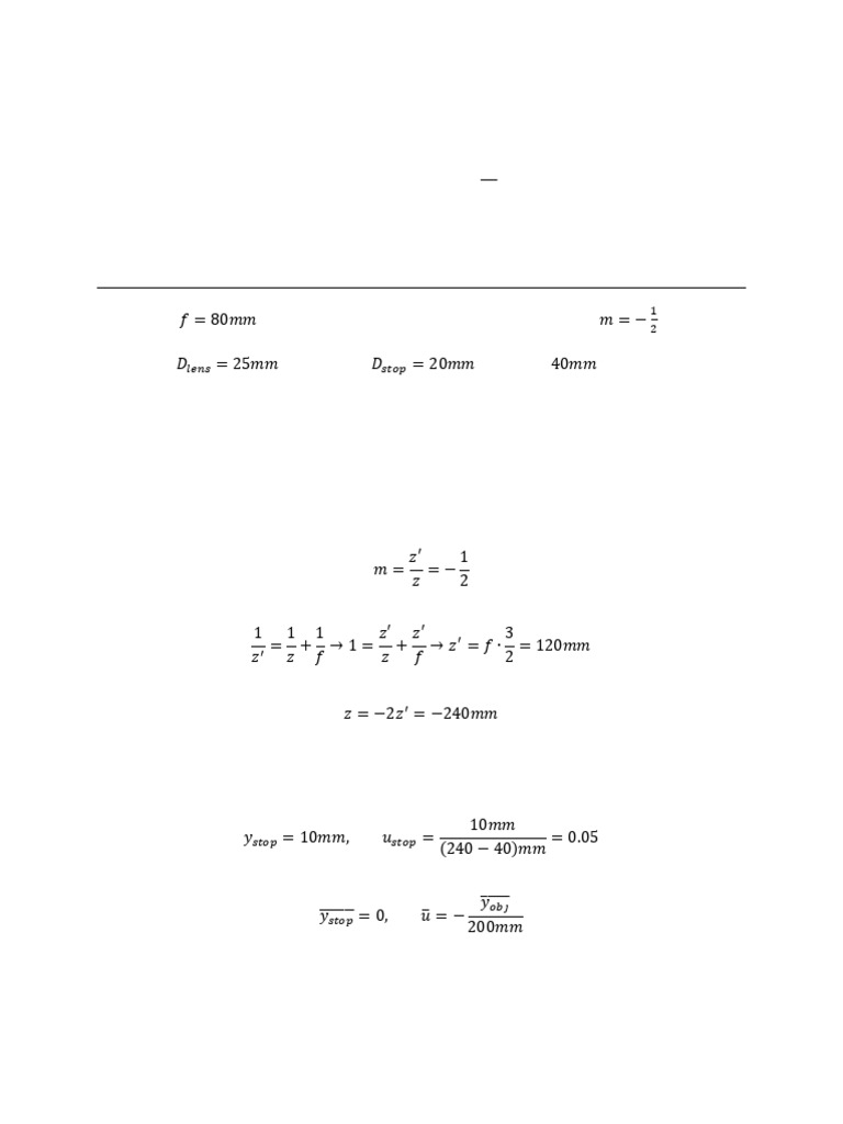 Opti 502 HW 7 Solutions | PDF | Electromagnetic Spectrum | Lenses